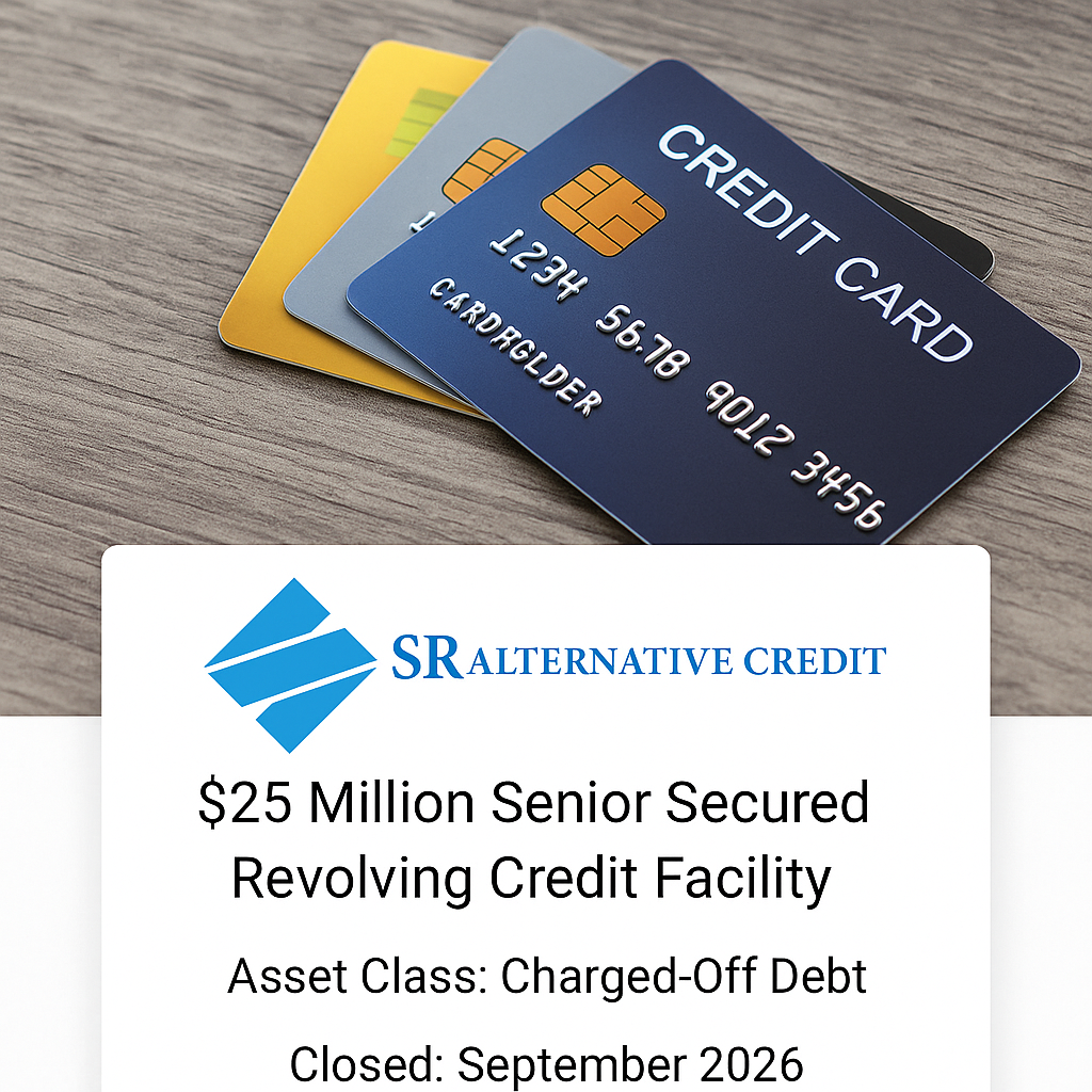 SR Alternative Credit Closes $25MM Credit Facility for Charged-Off Debt ...